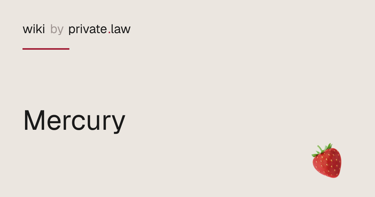 Mercury: US Banking Platform for Startups — wiki private.law